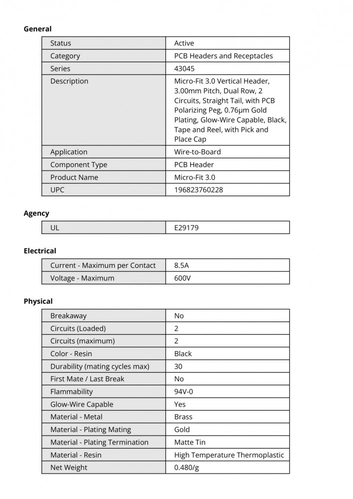 Product document page 2