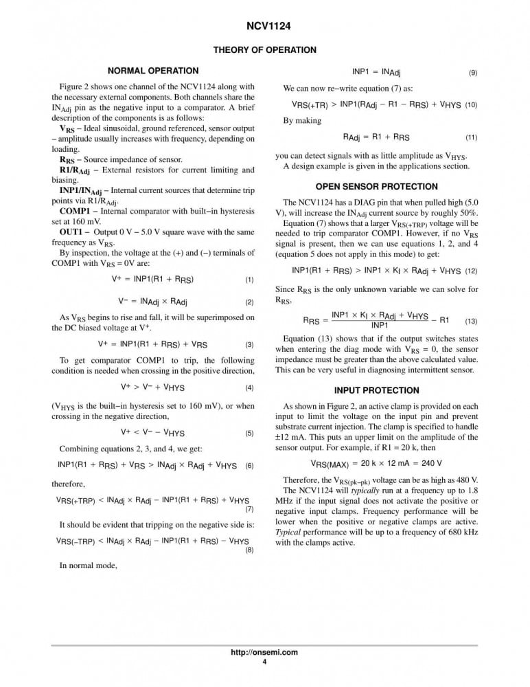 NCV1124DR2G datasheet page 4