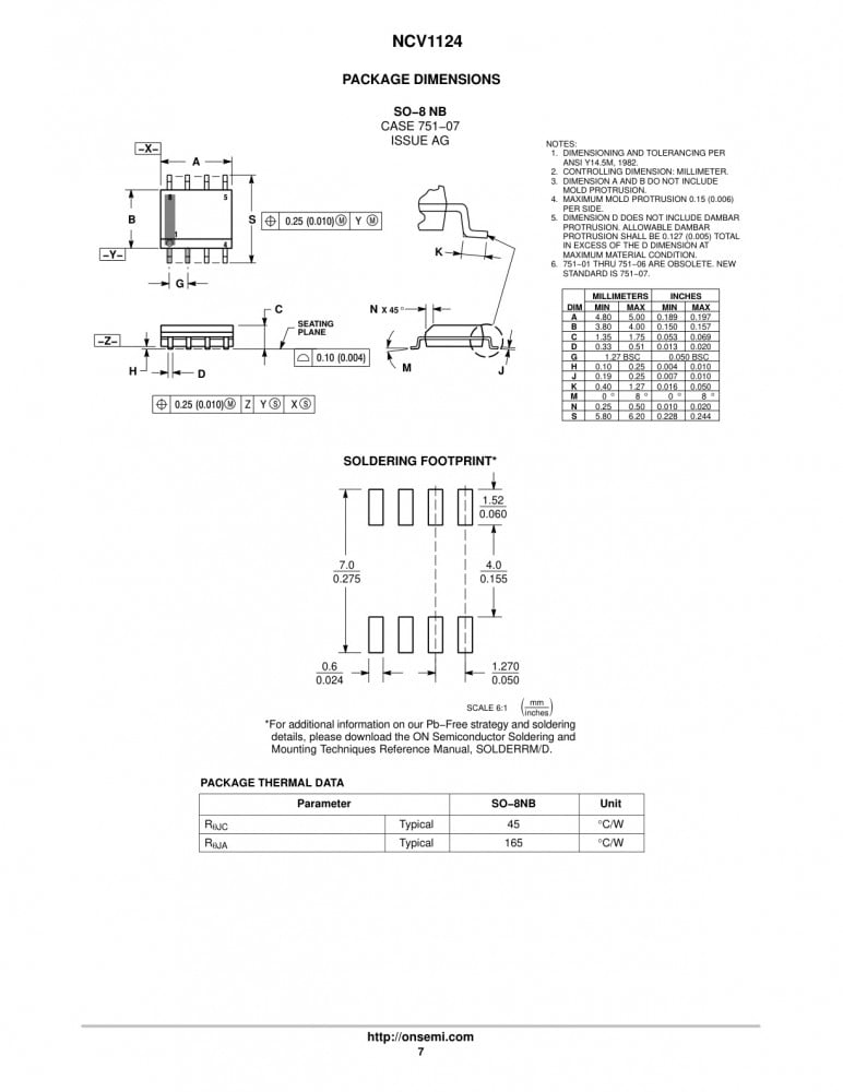 NCV1124DR2G datasheet page 7