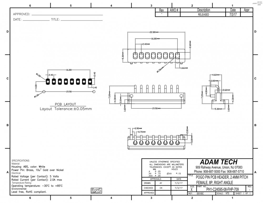 PH1-C24595-08-FHP-709 product drawing page