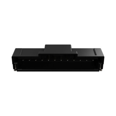 DuraClik Wire-to-Board Header, Single Row, Right-Angle, 12 Circuits, Tin  (Sn) Plating, Black for sale