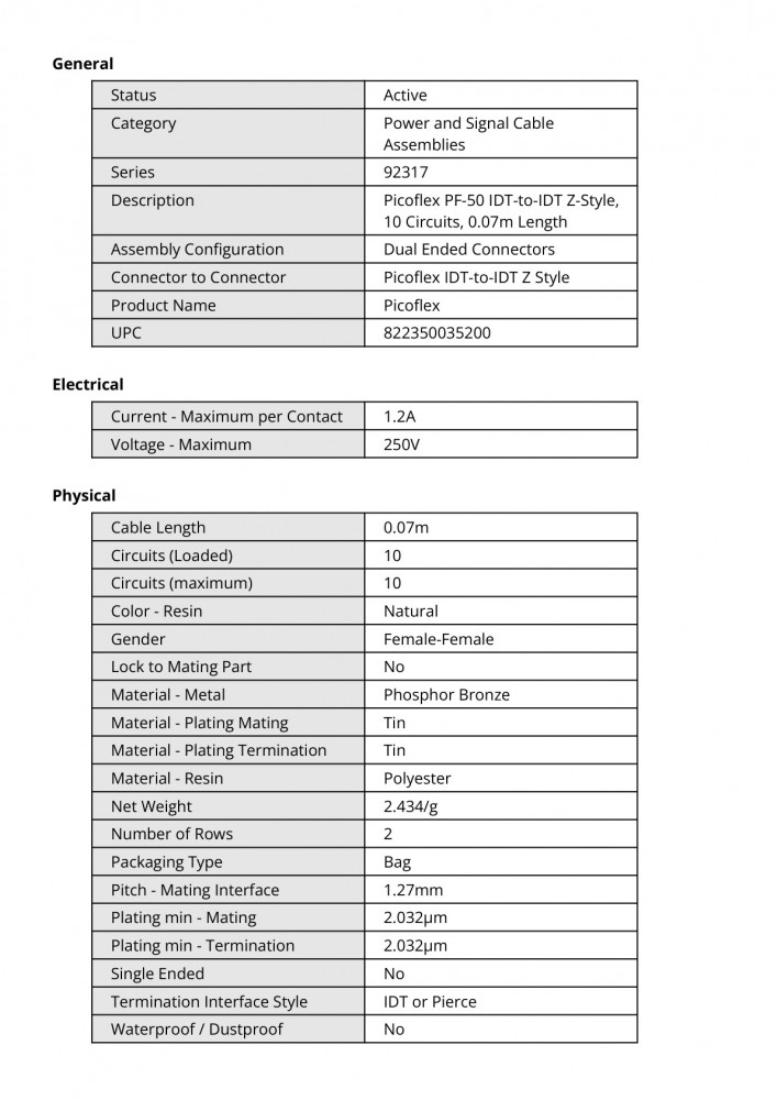 MOLEX 923171007 product document image 2