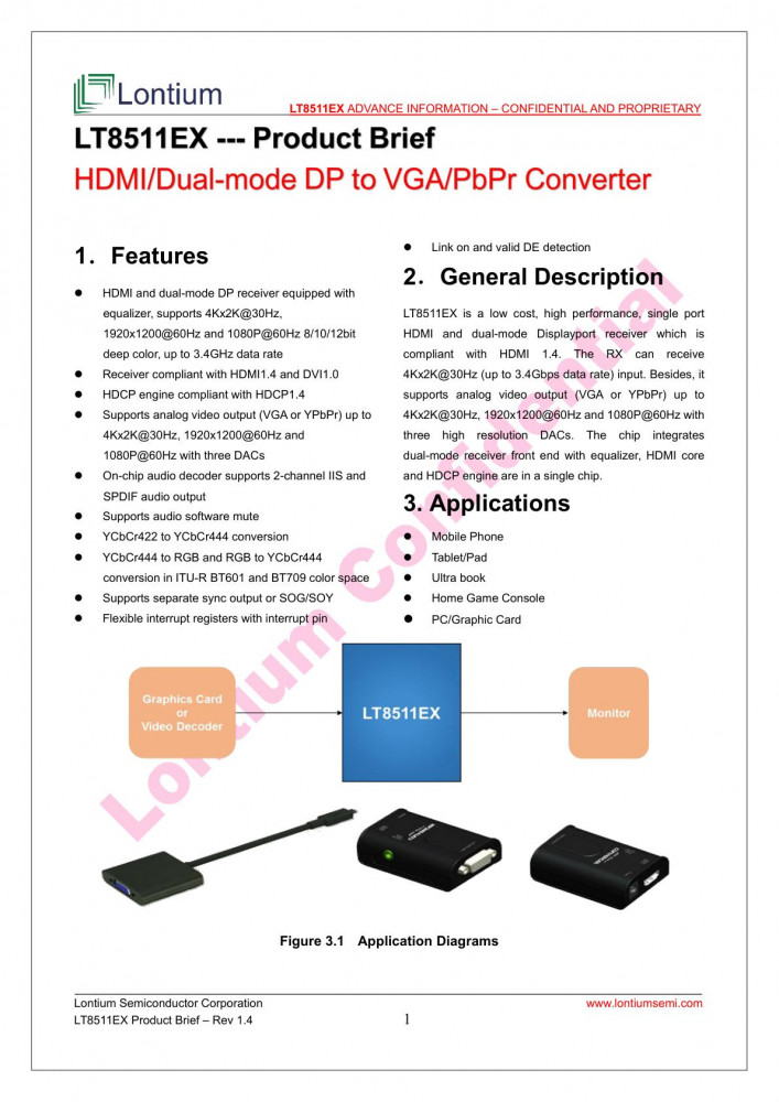 LT8511EX product documentation image 1