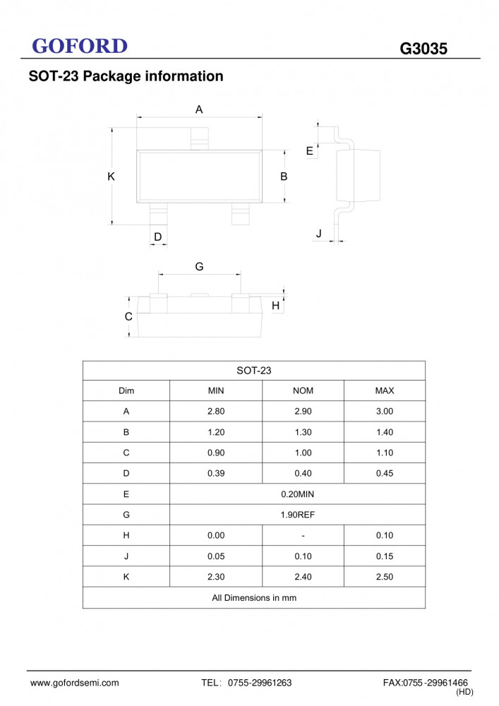 GOFORD G3035 datasheet page 6