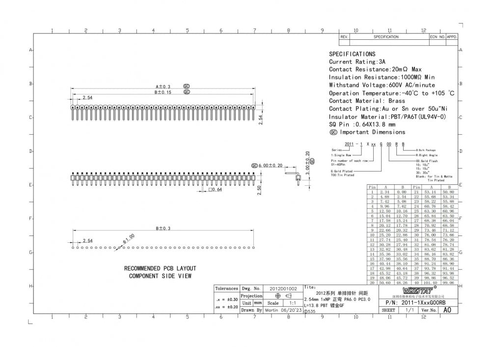 2011-1X30G00RB technical document image