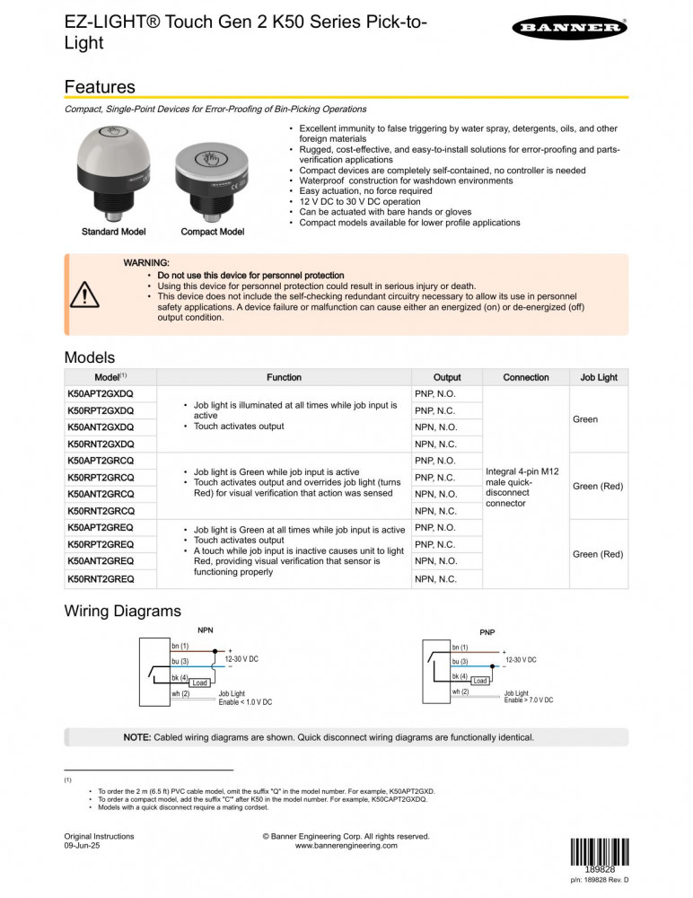 K50 series technical document page 1