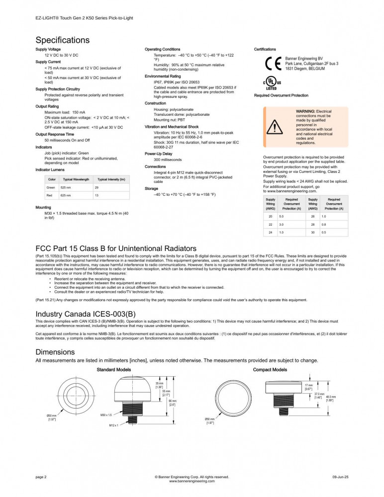 K50 series technical document page 2