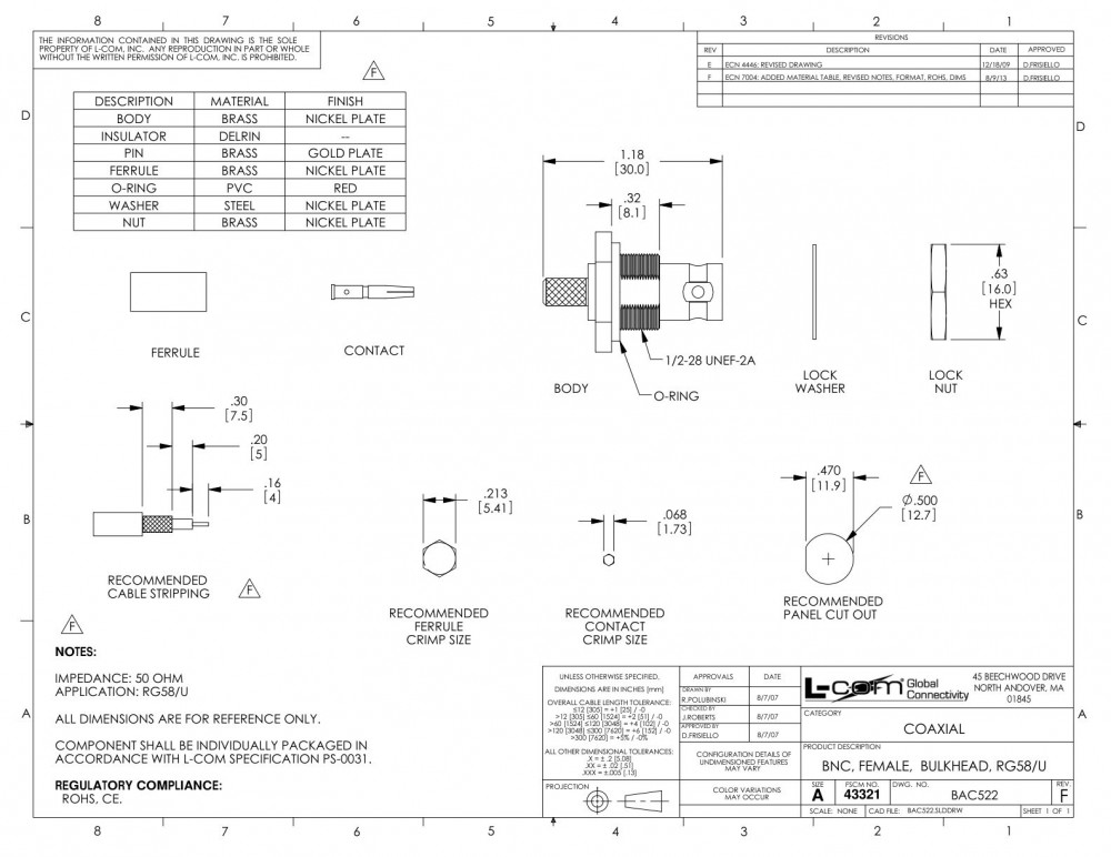 L-com BAC522 technical document preview