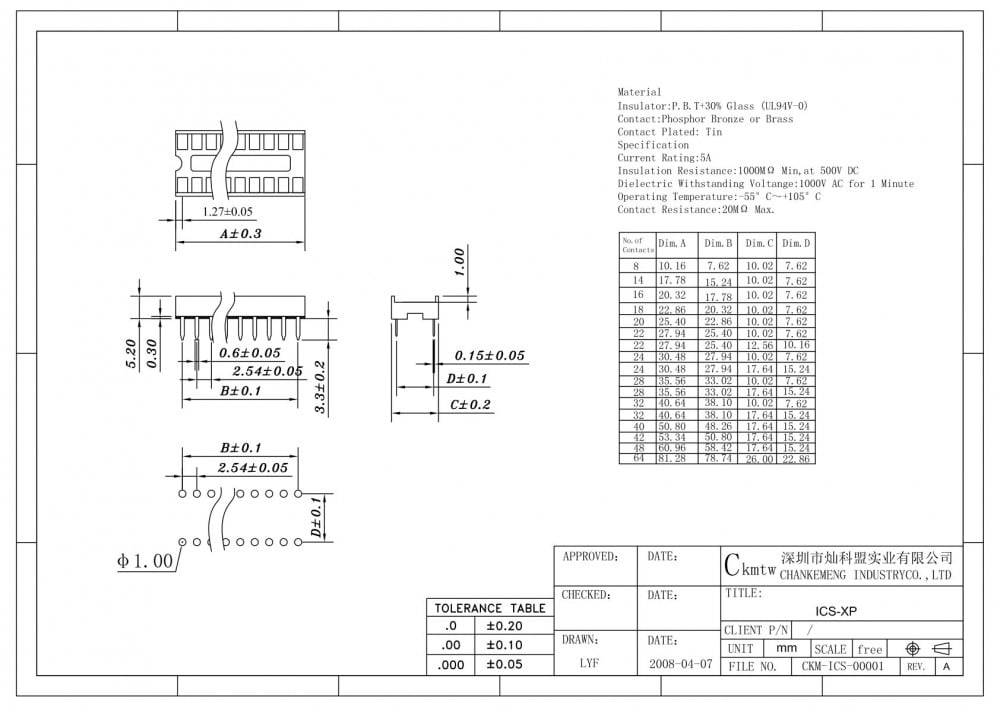 Ckmtw Z-ICS0S16P-NG00 technical drawing