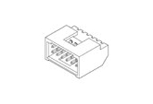 C-Grid PCB Header, 2.54mm Pitch, Through Hole, Dual Row, Right-Angle Shrouded, Version B, High-Temperature, 10 Circuits, Tin (Sn) Plating, 3.30mm Tail Length for sale