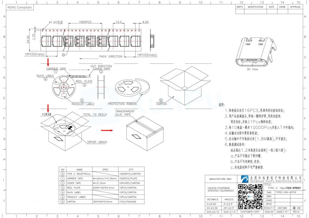 TYPEC-304-ACP16 technical drawing page 2