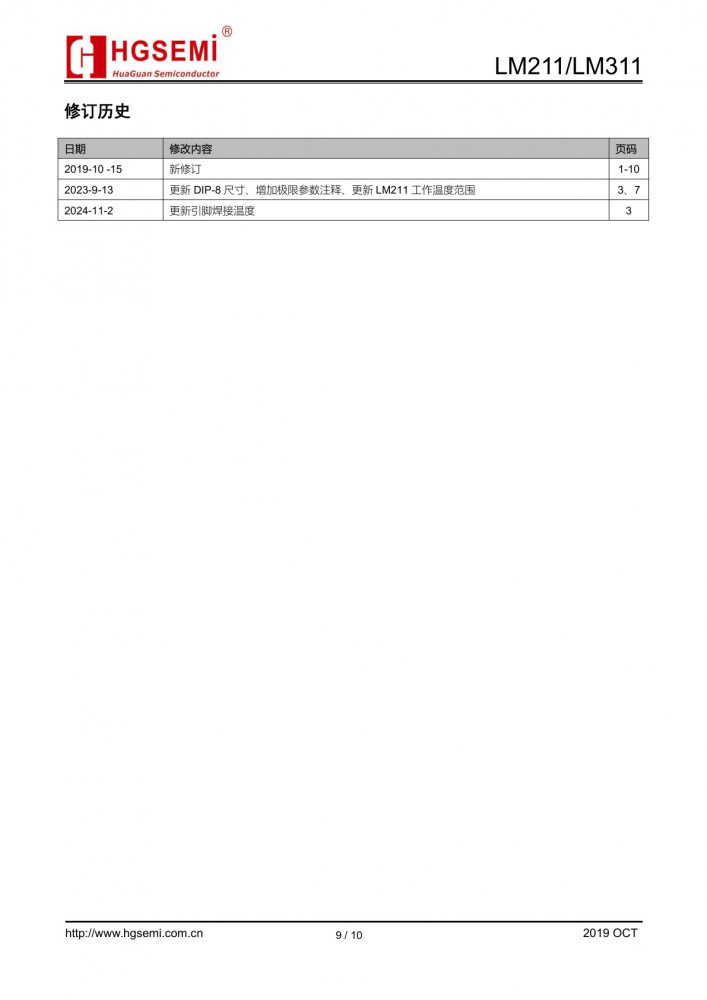 HGSEMI LM311N datasheet page 9