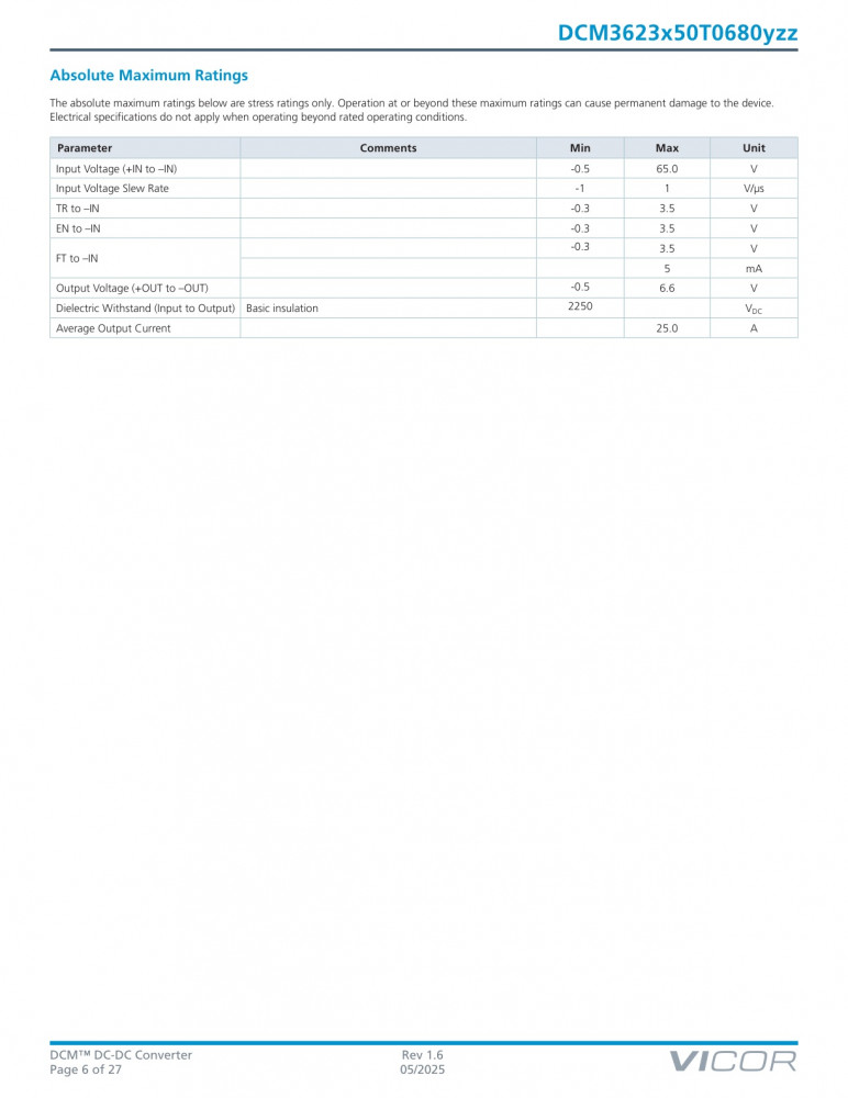 DCM3623 datasheet page 6