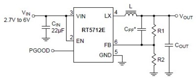 RT5701 - 3MHz 4A High Efficiency Step-Down Converter with I2C Interface