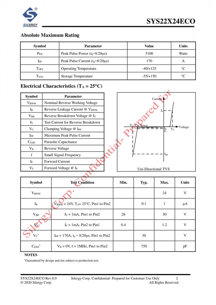 SYS22X24ECO datasheet page 2
