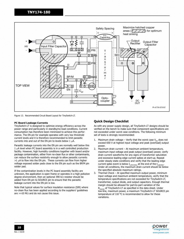 TNY175PN datasheet page 10