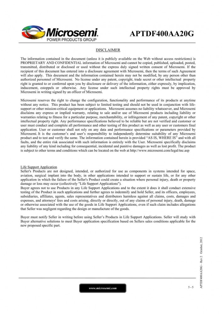 APTDF400AA20G datasheet page 5
