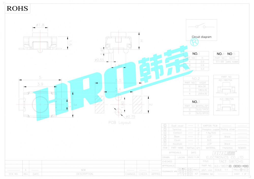K2-1807SA-C4DW-06 technical drawing page