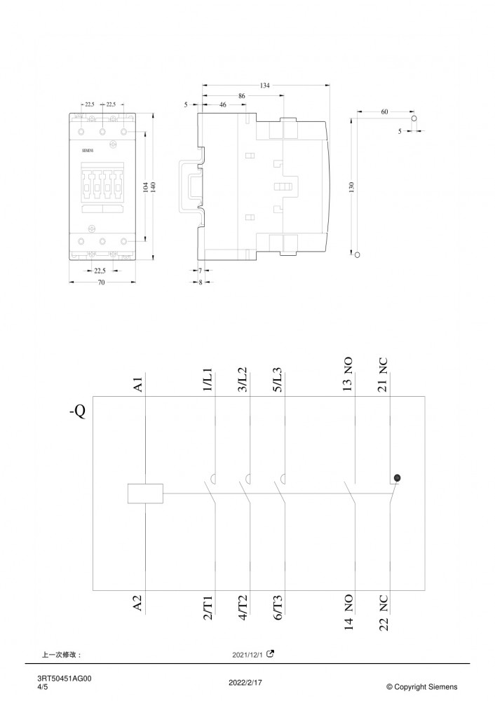 3RT50451AG00 datasheet page 4