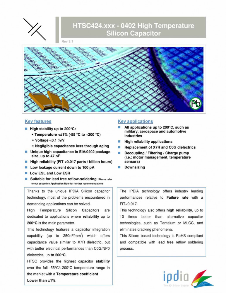 935132424533 high-temperature silicon capacitor technical document, image 1