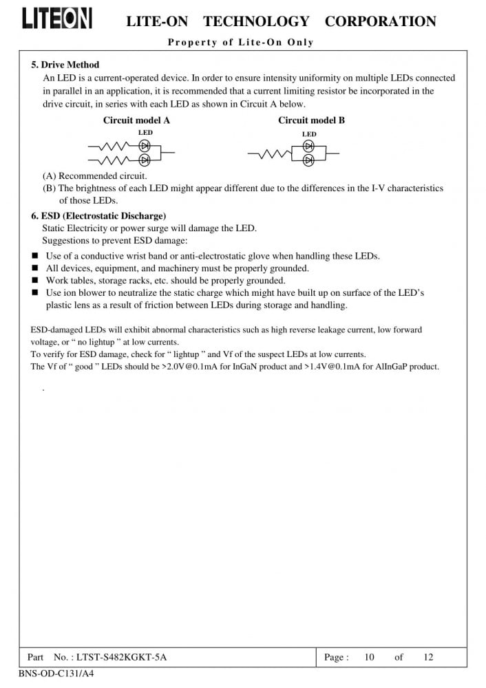 LTST-S482KGKT-5A datasheet page 10