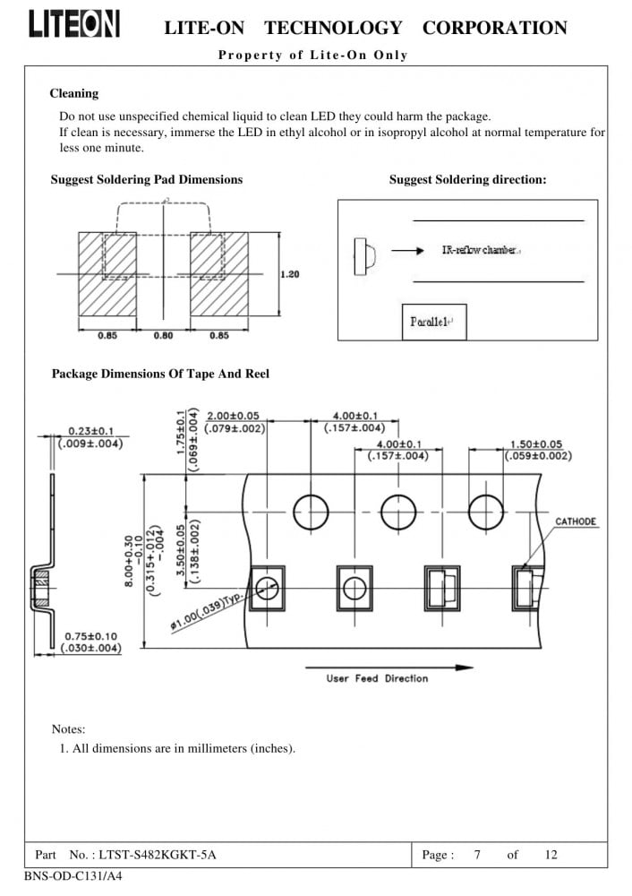 LTST-S482KGKT-5A datasheet page 7
