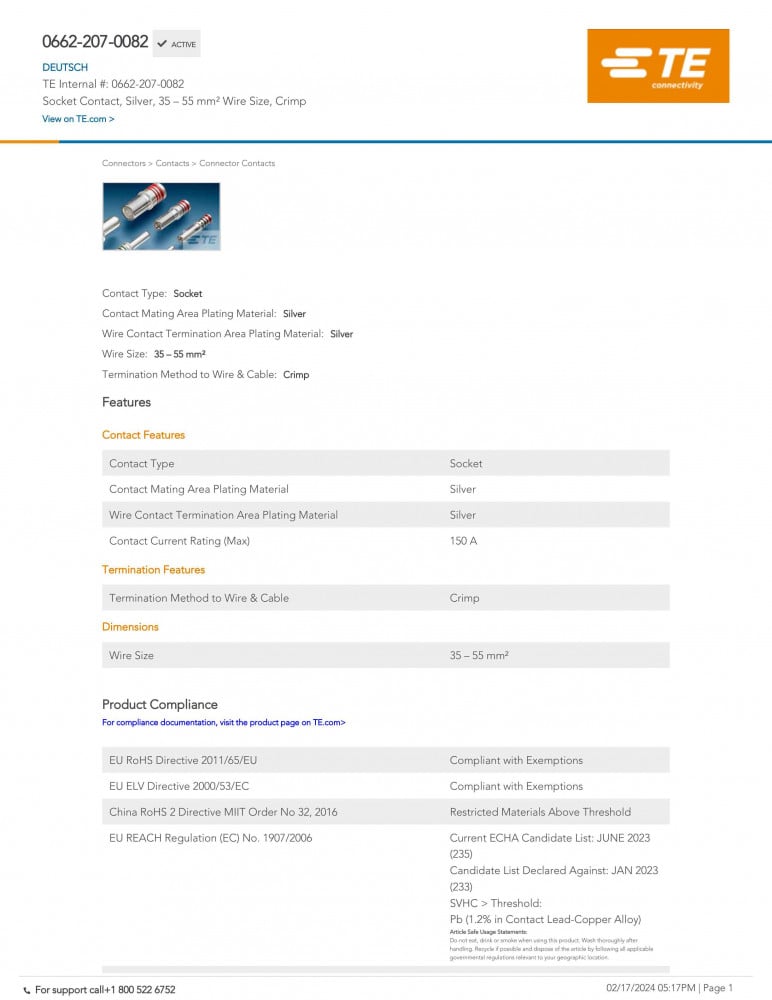 M39029/30-222 technical document page 1