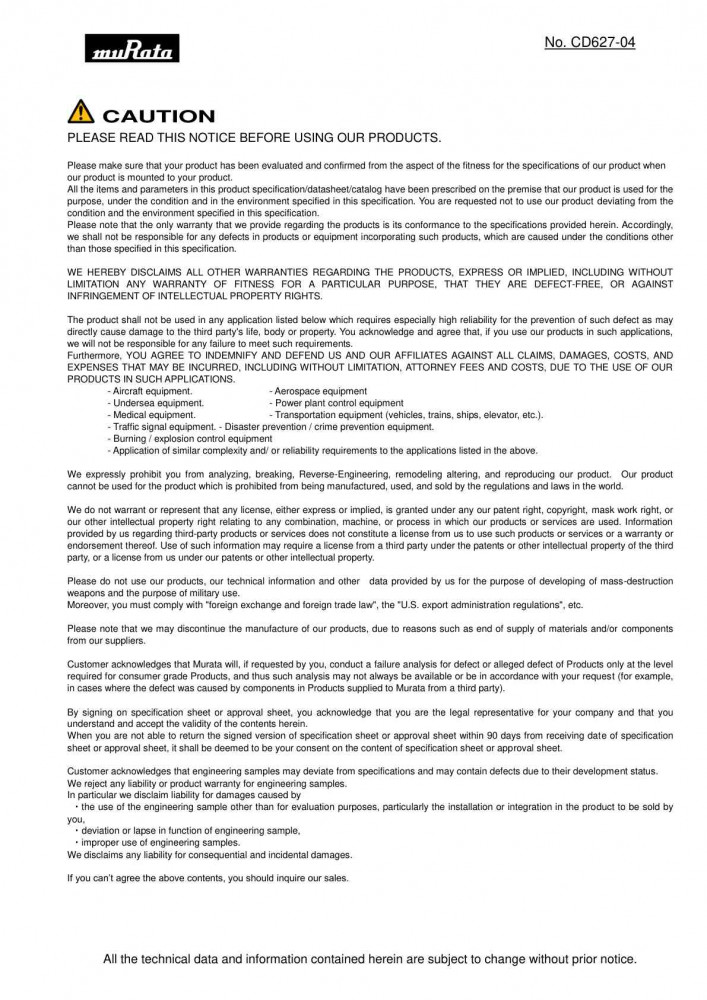 LFL18829MTCRD627 datasheet page 2