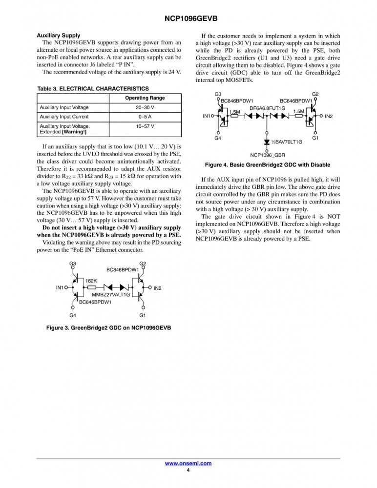NCP1096GEVB document page 4