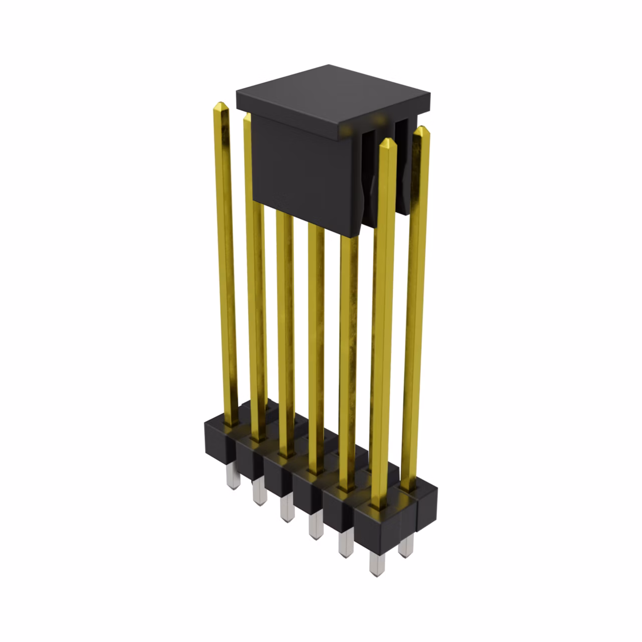 C-Grid Header, 2.54mm Pitch, Through Hole, Dual Row, Vertical, 12 Circuits, 0.38µm Gold (Au) Plating, Tube Packaging with Cap, Lead-Free for sale