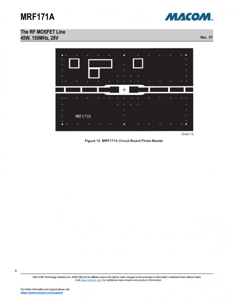 MRF171A document page 9