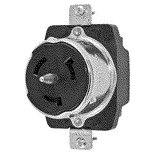 Locking Devices, Twist-Lock®, Industrial, Female Connector Body, 50A 3-Phase Delta 250V AC, Non-NEMA