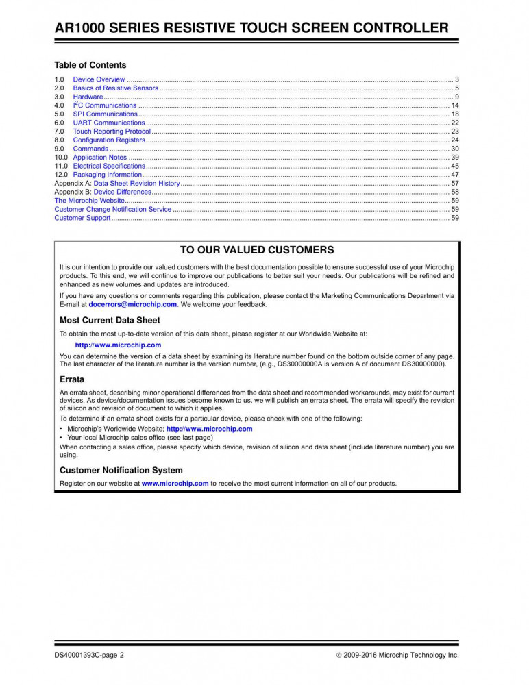 AR1000 series technical document page 2