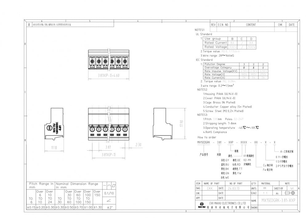 MX15EDGRK-3.81-10P-GN01-Cu-Y-A technical drawing preview