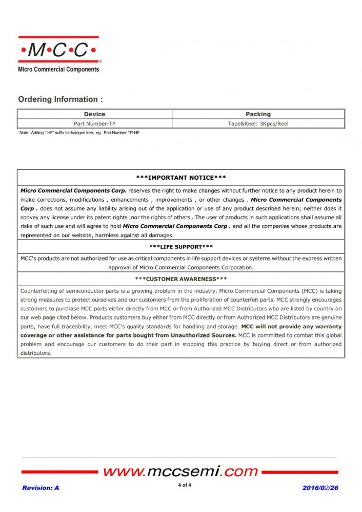 SI3400A-TP datasheet page 4