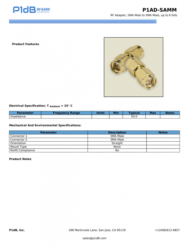P1AD-SAMM product document page