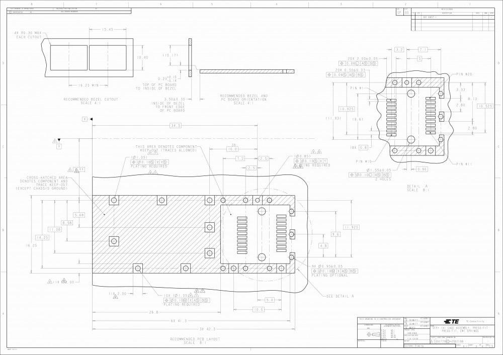 TE Connectivity 2007198-1 drawing sheet 3