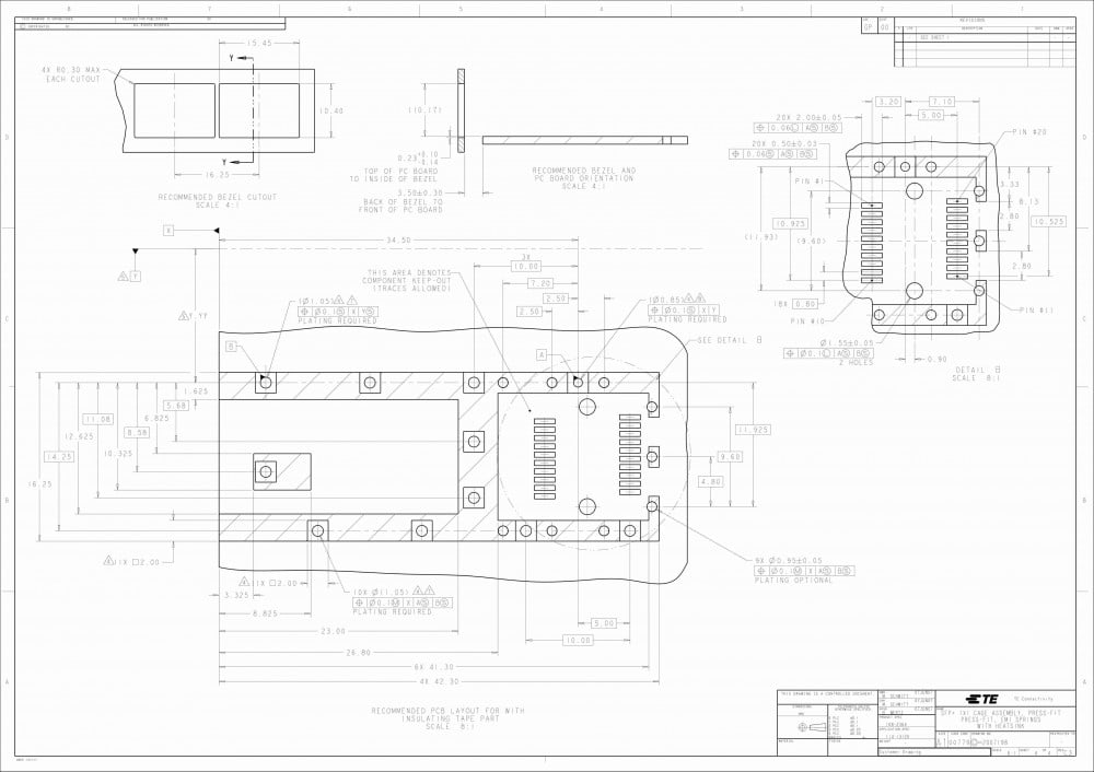 TE Connectivity 2007198-1 drawing sheet 4