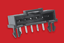 2.54mm Pitch SL Header, Single Row, Right Angle, 3.05mm Pocket, Shrouded, with Beveled Plastic Peg, 3 Circuits, 0.76µm Gold (Au) Selective Plating, Tin (Sn) PC Tail Plating