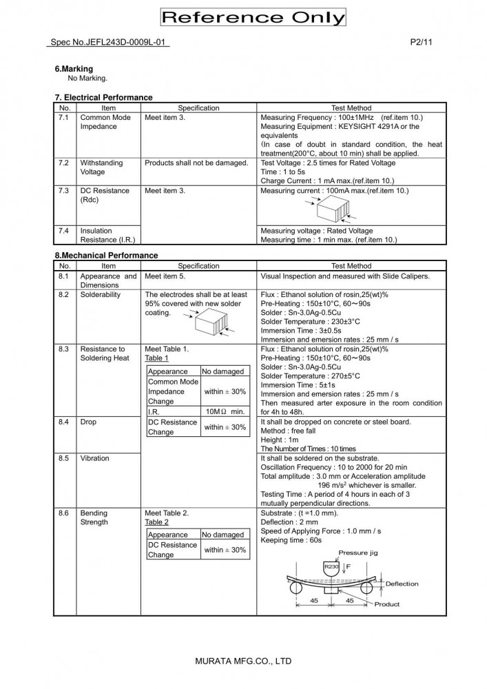 DLM0NSB280HY2D specification page 2