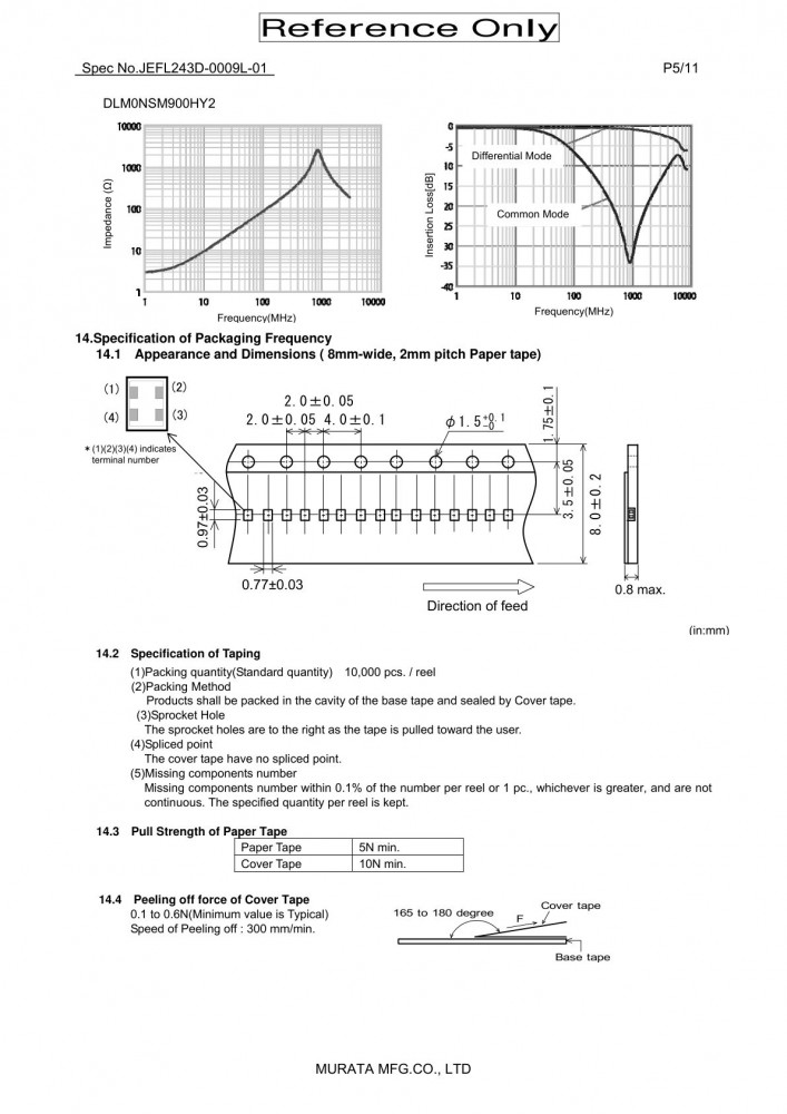 DLM0NSB280HY2D specification page 5