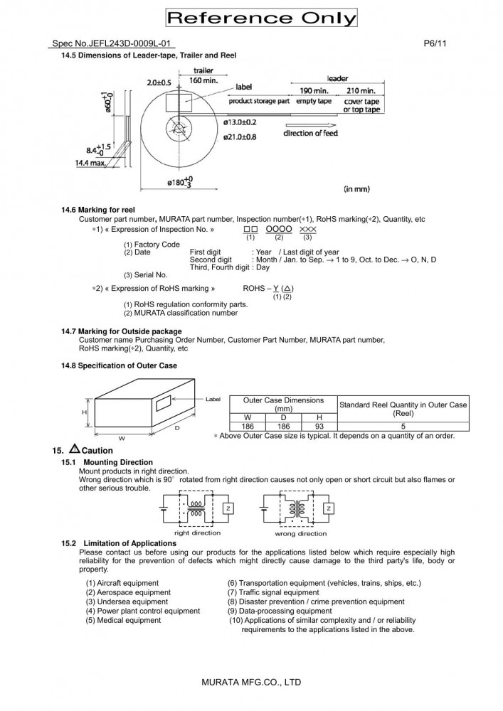 DLM0NSB280HY2D specification page 6