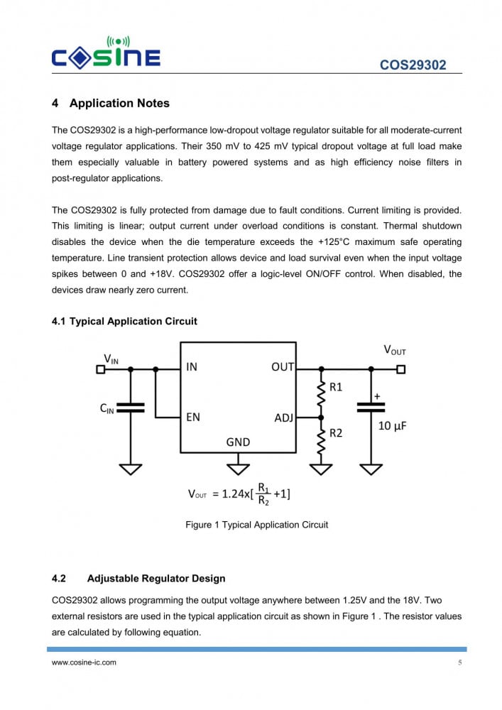 COS29302 datasheet page 5