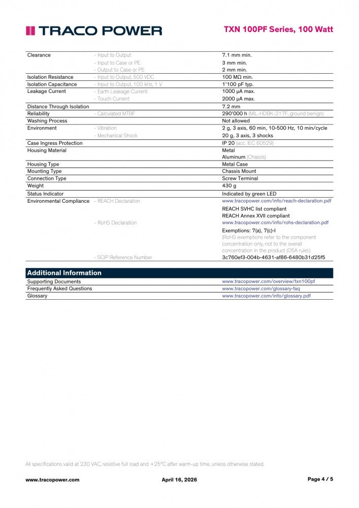 TXN 100PF product document image 4