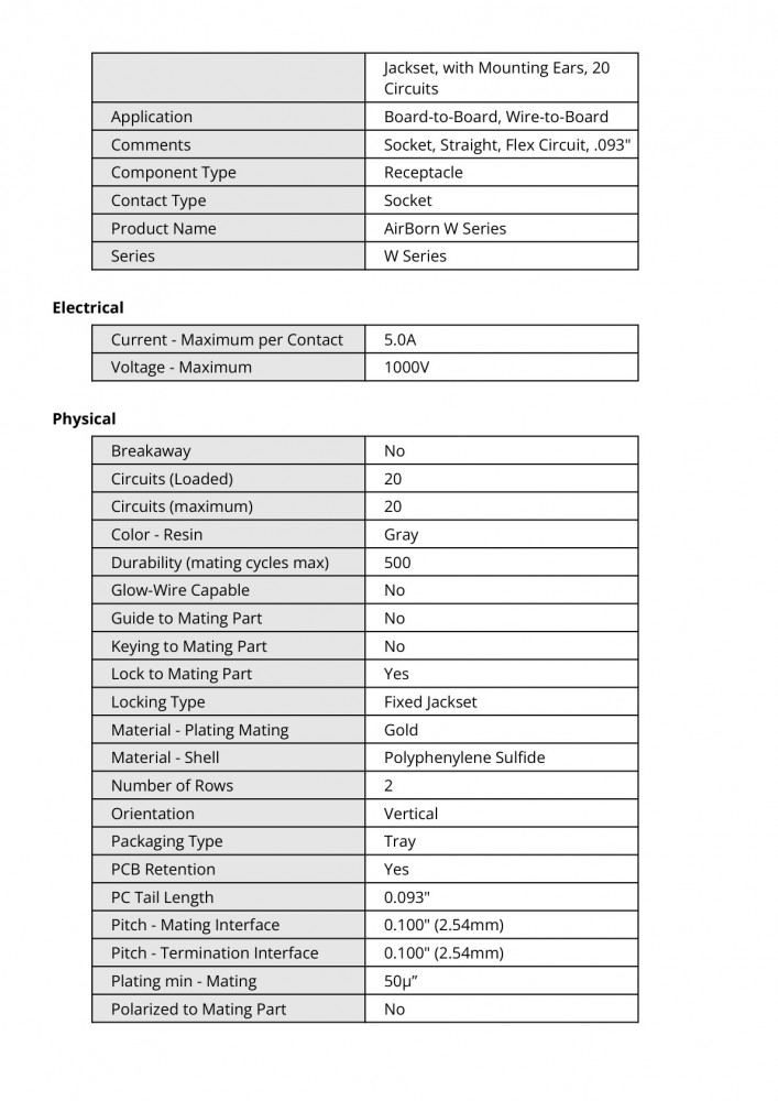 WTB20SAF6J technical document image, page 2