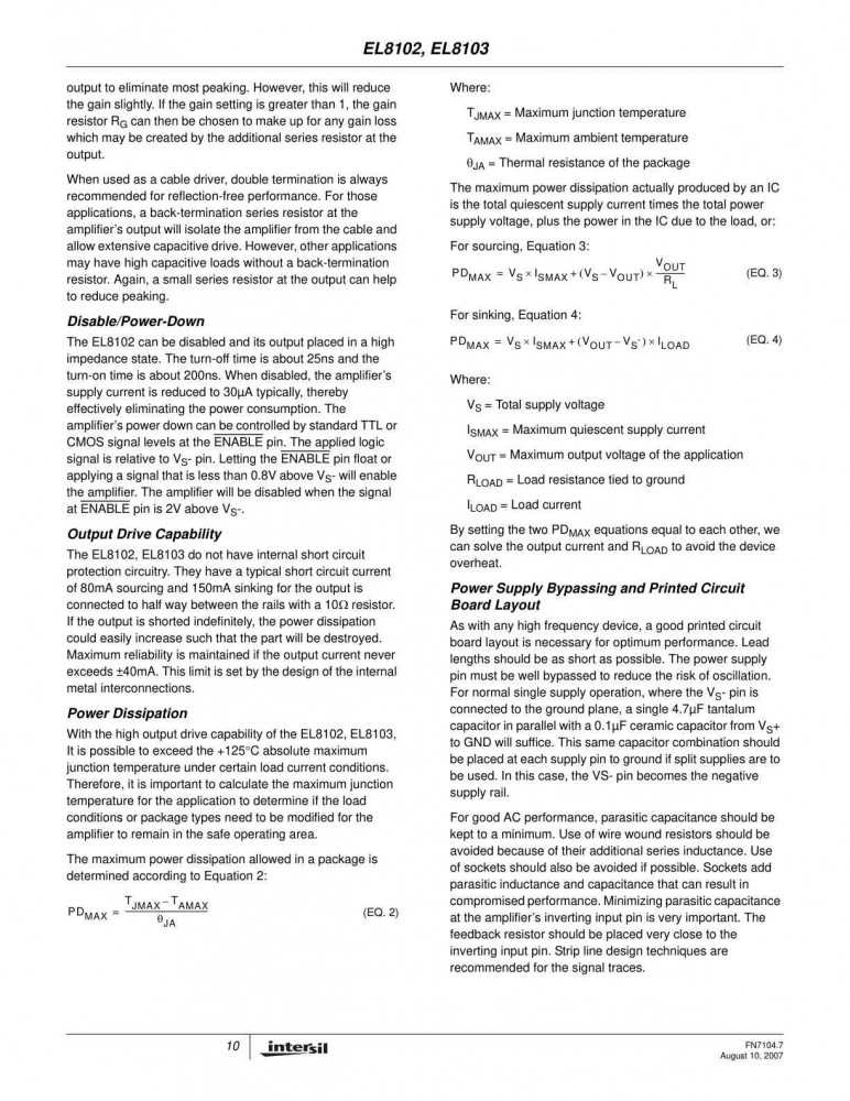 EL8102 datasheet page 10