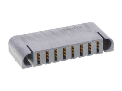 EXTreme Ten60Power Right-Angle Plug with Side Guides, 8 DC Power Circuits, Press Fit Tail