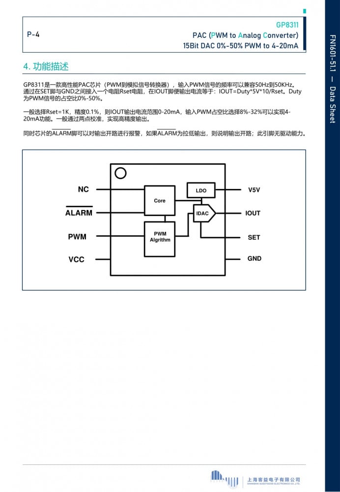 GP8311-TC50-EW datasheet page 4