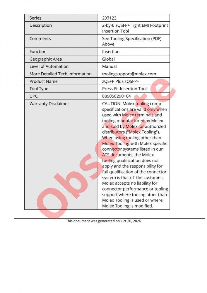 Product documentation image 2 for MOLEX 2002140030