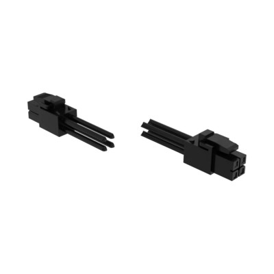 Mini-Fit Max-to-Mini-Fit Max Off-the-Shelf (OTS) Cable Assembly, Dual Row, Matte Tin (Sn) Plating, 4 Circuits, 600.00mm Length, Black for sale